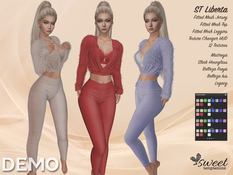 Second Life Marketplace - Sweet Temptations :: Liberta Outfit Demo